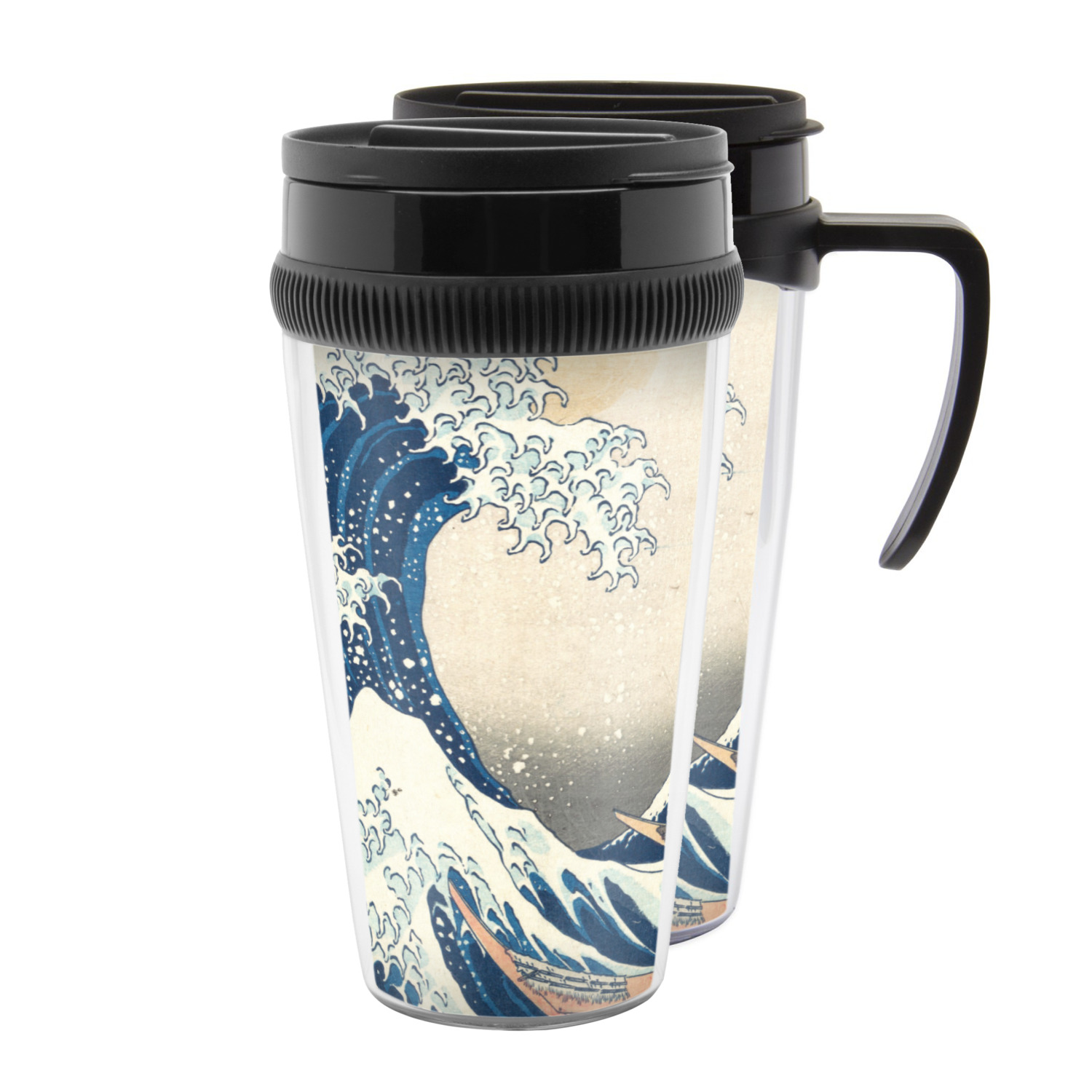 Custom Great Wave off Kanagawa Acrylic Travel Mug | YouCustomizeIt
