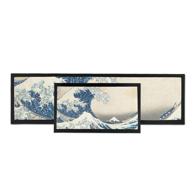 Custom Great Wave off Kanagawa Bar Mat | YouCustomizeIt