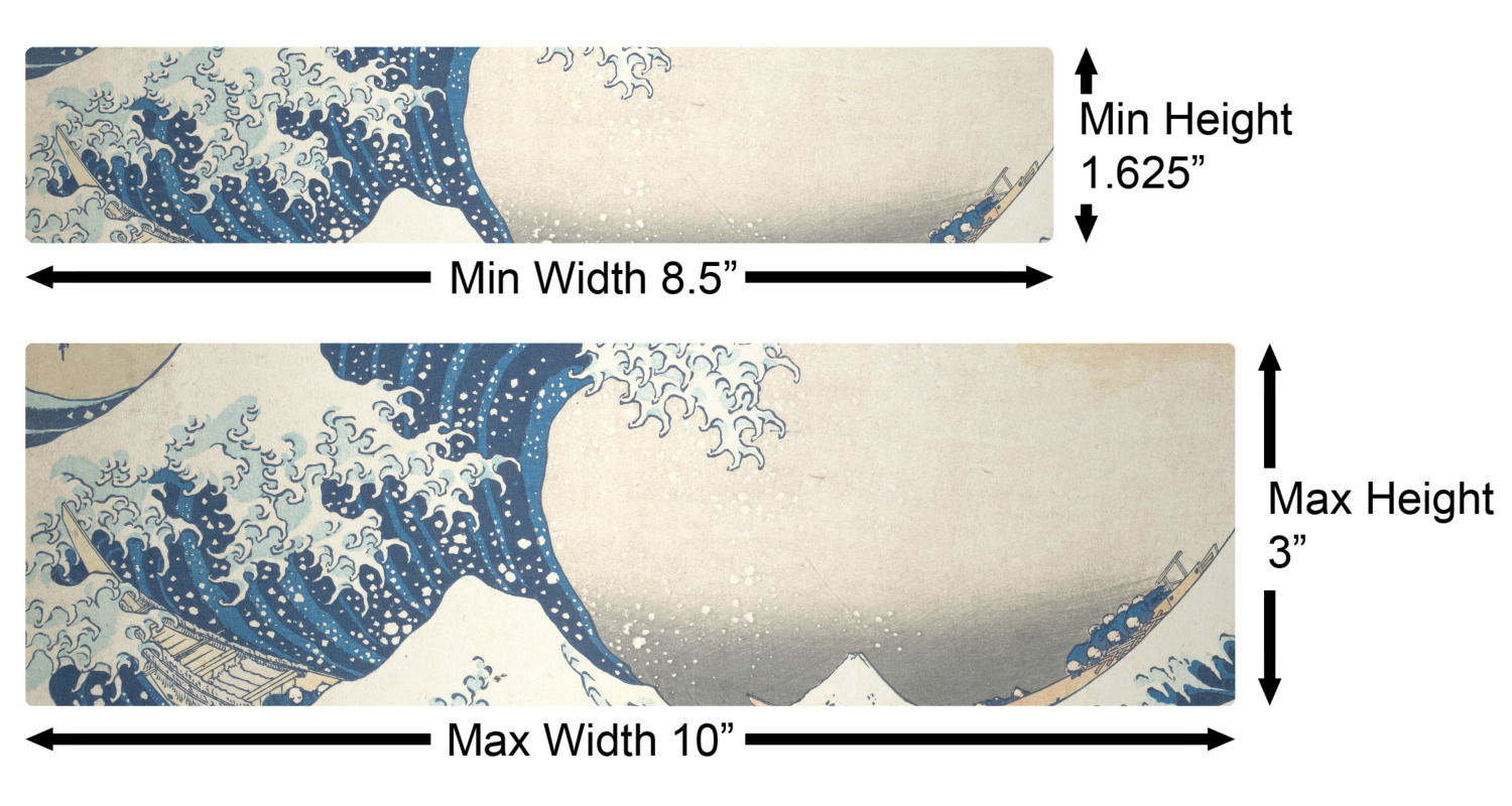 Custom Great Wave off Kanagawa Water Bottle Labels - Custom Sized ...