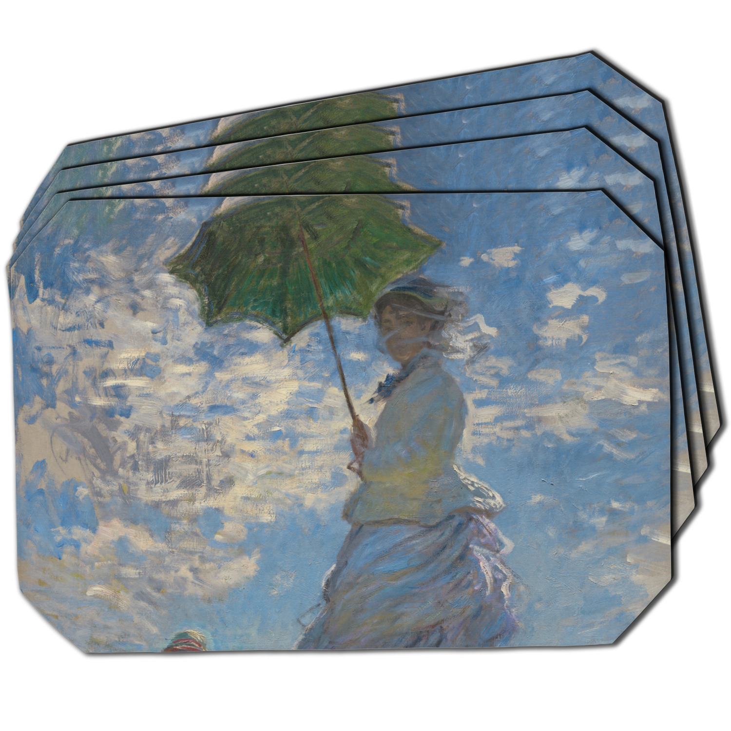 Promenade Woman by Claude Monet Dining Table Mat - Octagon - YouCustomizeIt