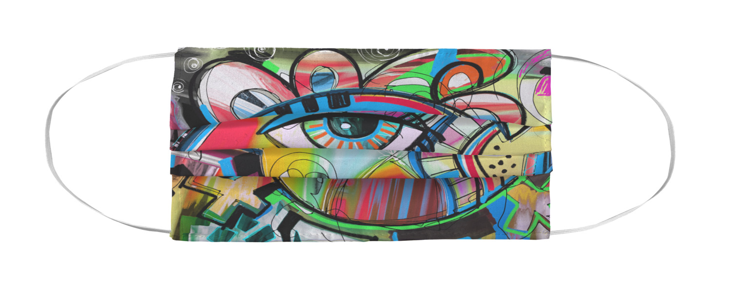 Abstract Eye Painting Face Mask Cover - YouCustomizeIt