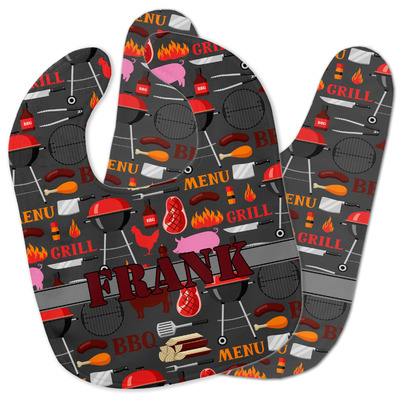 Custom Barbeque Baby Bib w/ Name or Text | YouCustomizeIt
