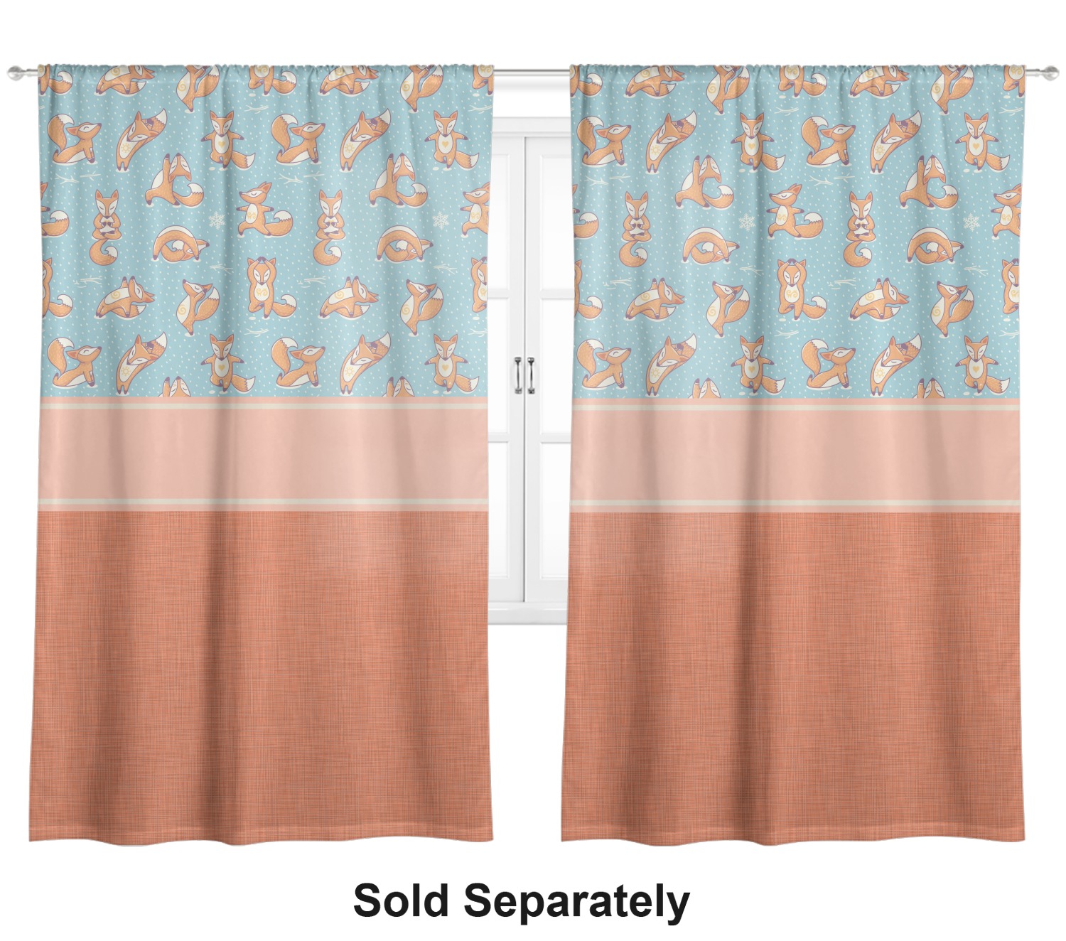 Foxy Yoga Curtain - 50"x84" Panel (Personalized) - YouCustomizeIt