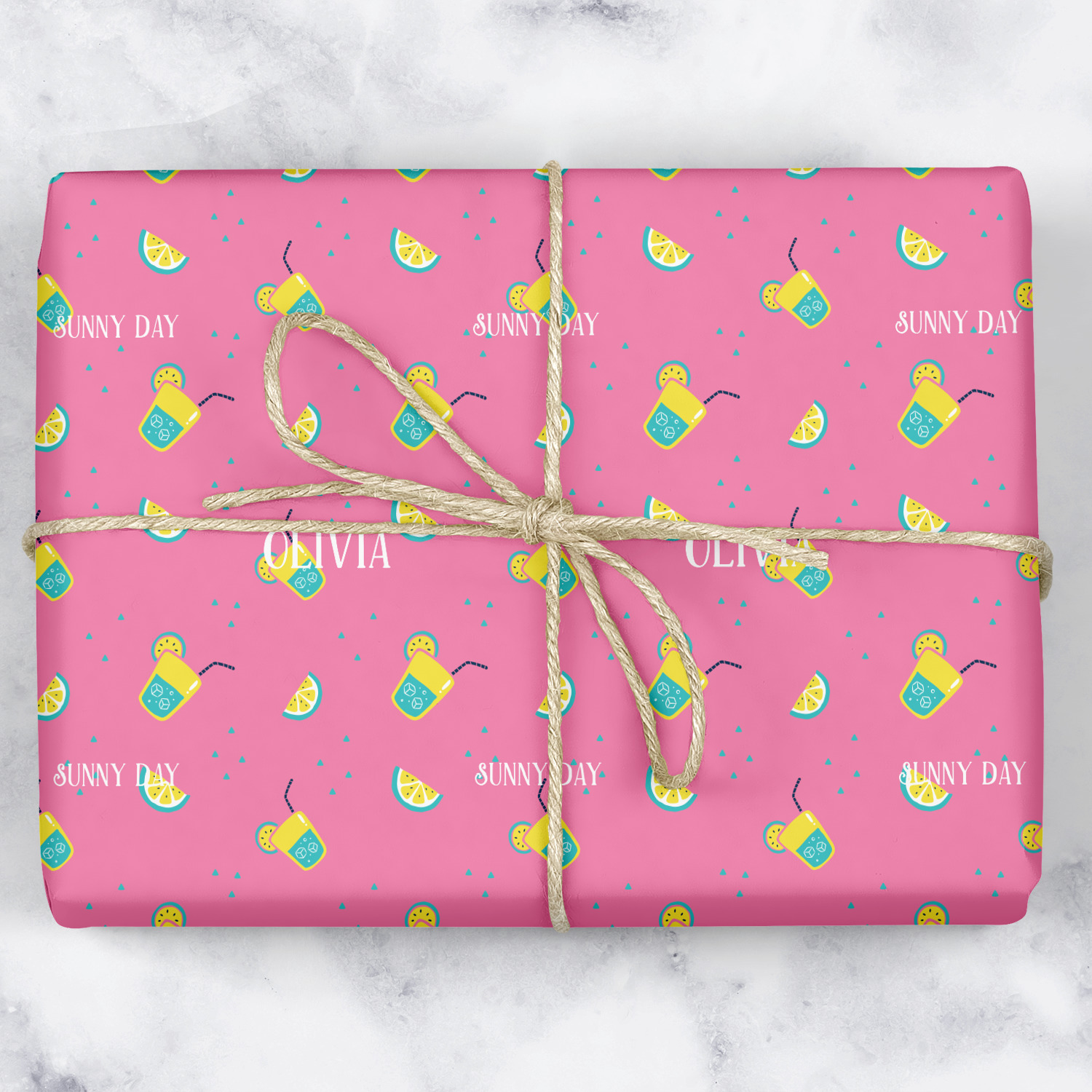Summer Lemonade Wrapping Paper (Personalized) - YouCustomizeIt