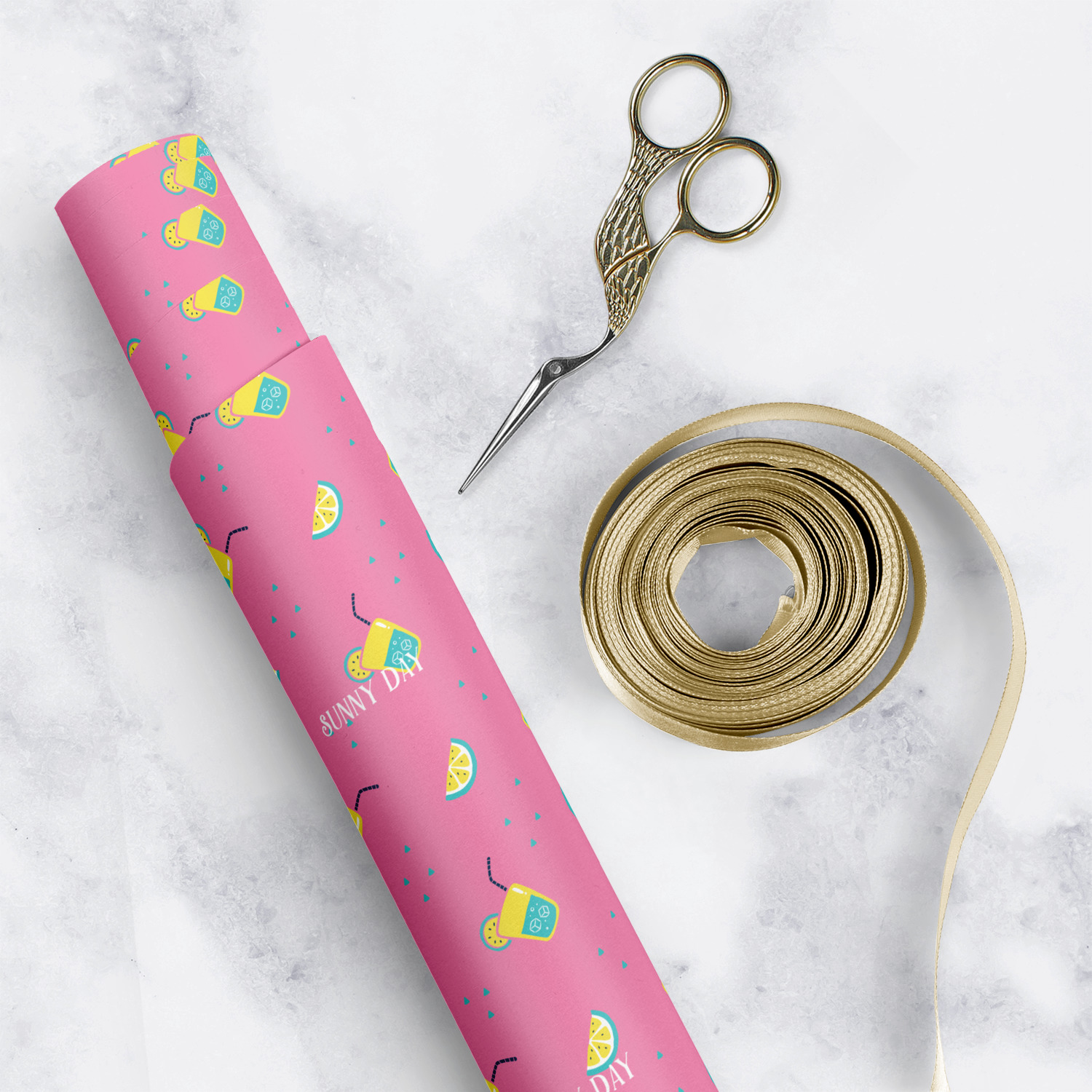 Summer Lemonade Wrapping Paper (Personalized) - YouCustomizeIt