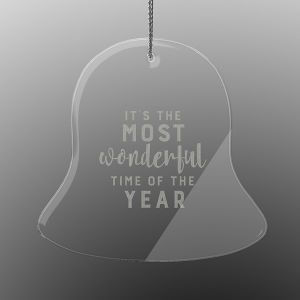 Custom Christmas Quotes and Sayings Engraved Glass Ornament ...