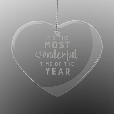 Custom Christmas Quotes and Sayings Engraved Glass Ornament ...