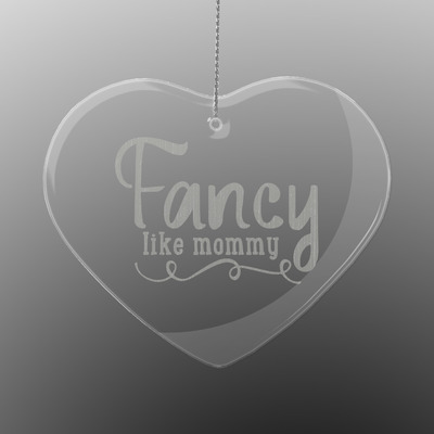 Mom Quotes and Sayings Engraved Glass Ornament - YouCustomizeIt