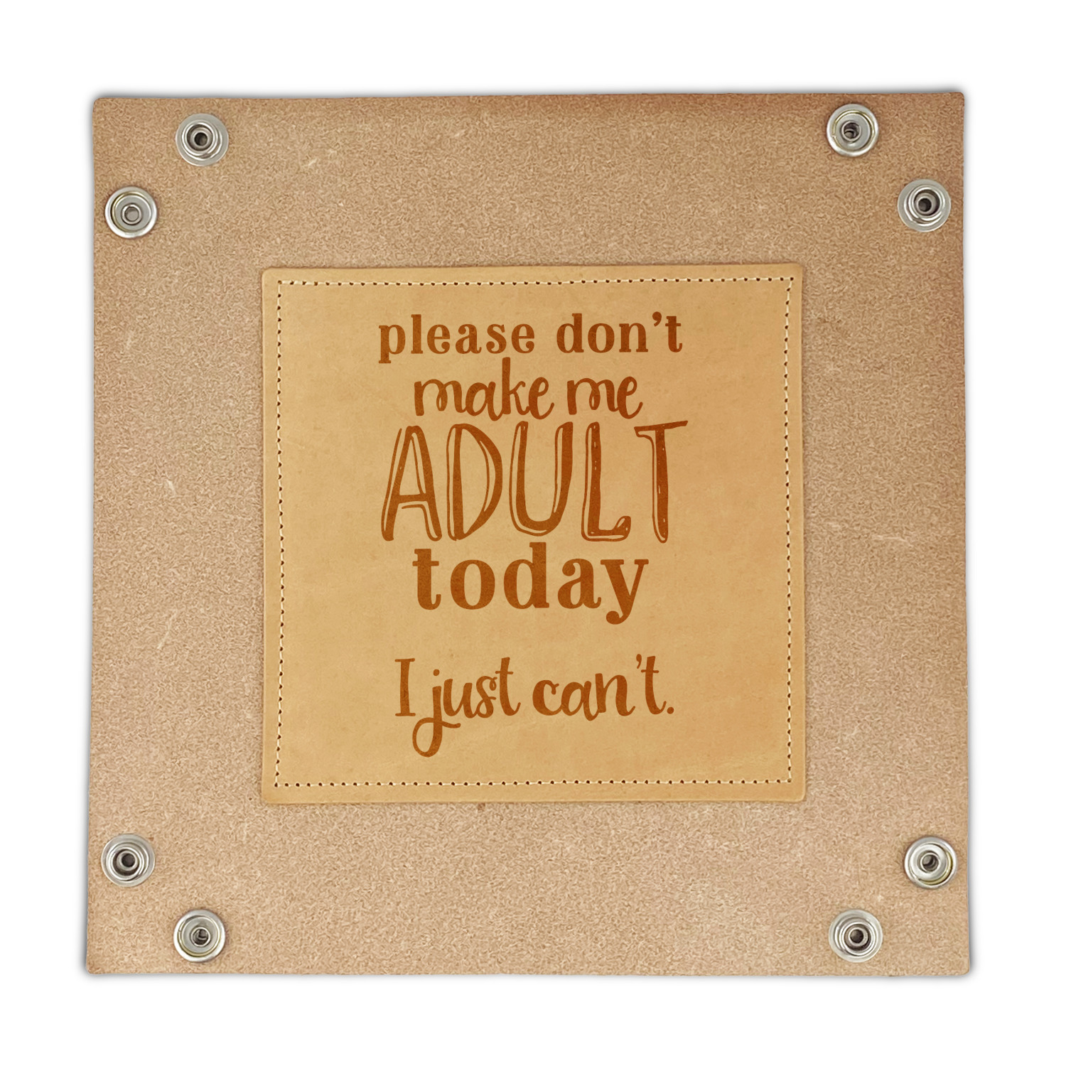 Custom Funny Quotes and Sayings Genuine Leather Valet Tray | YouCustomizeIt