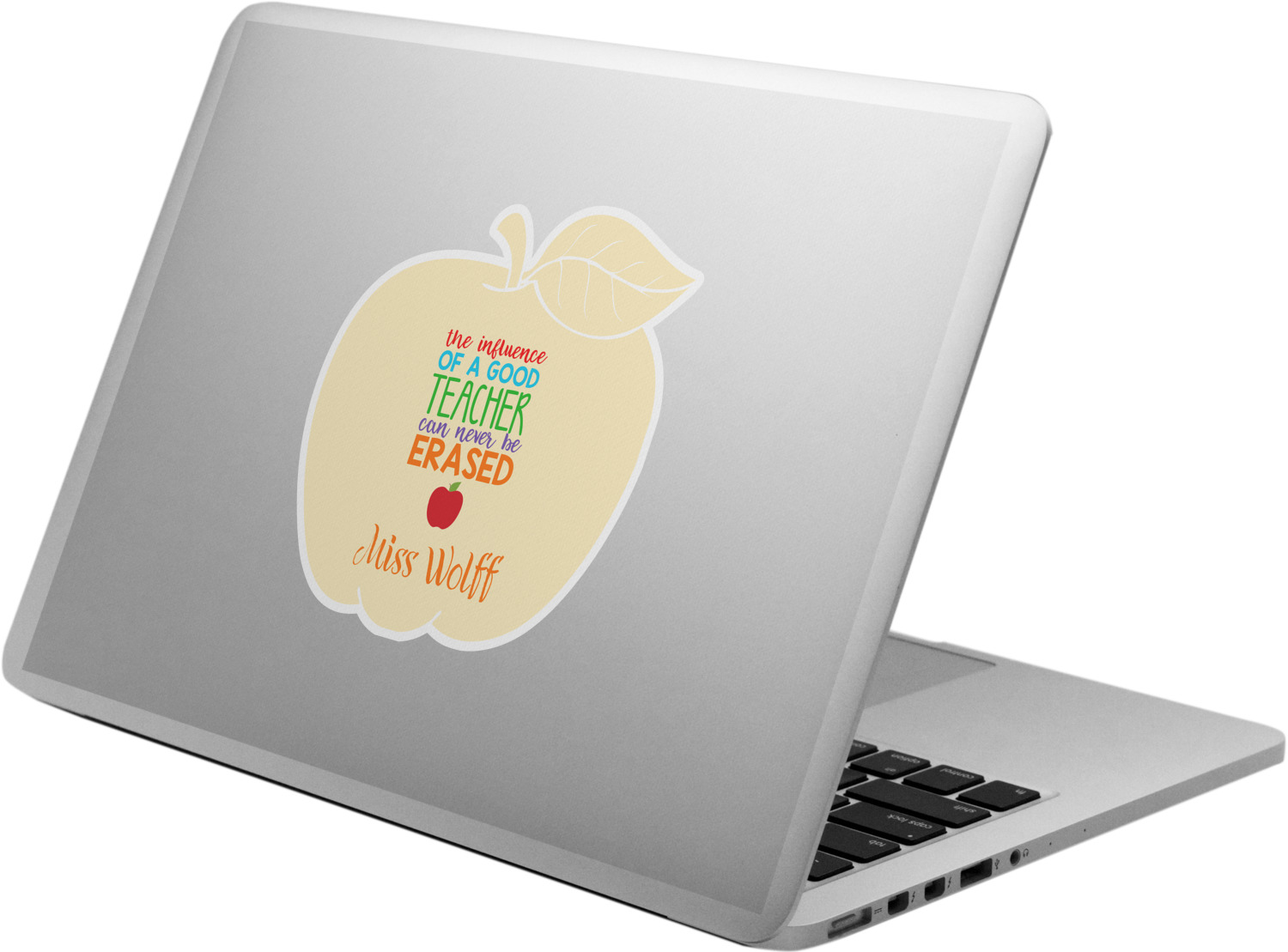 Teacher Quote Laptop Decal (Personalized) - YouCustomizeIt