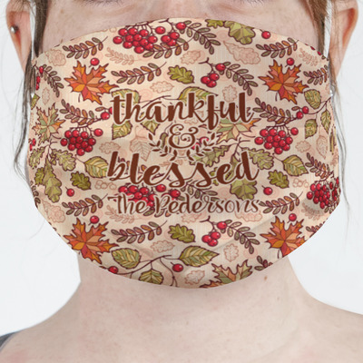 Thankful & Blessed Face Mask Cover (Personalized) - YouCustomizeIt