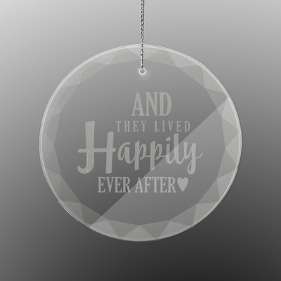 Wedding Quotes and Sayings Engraved Glass Ornament - YouCustomizeIt