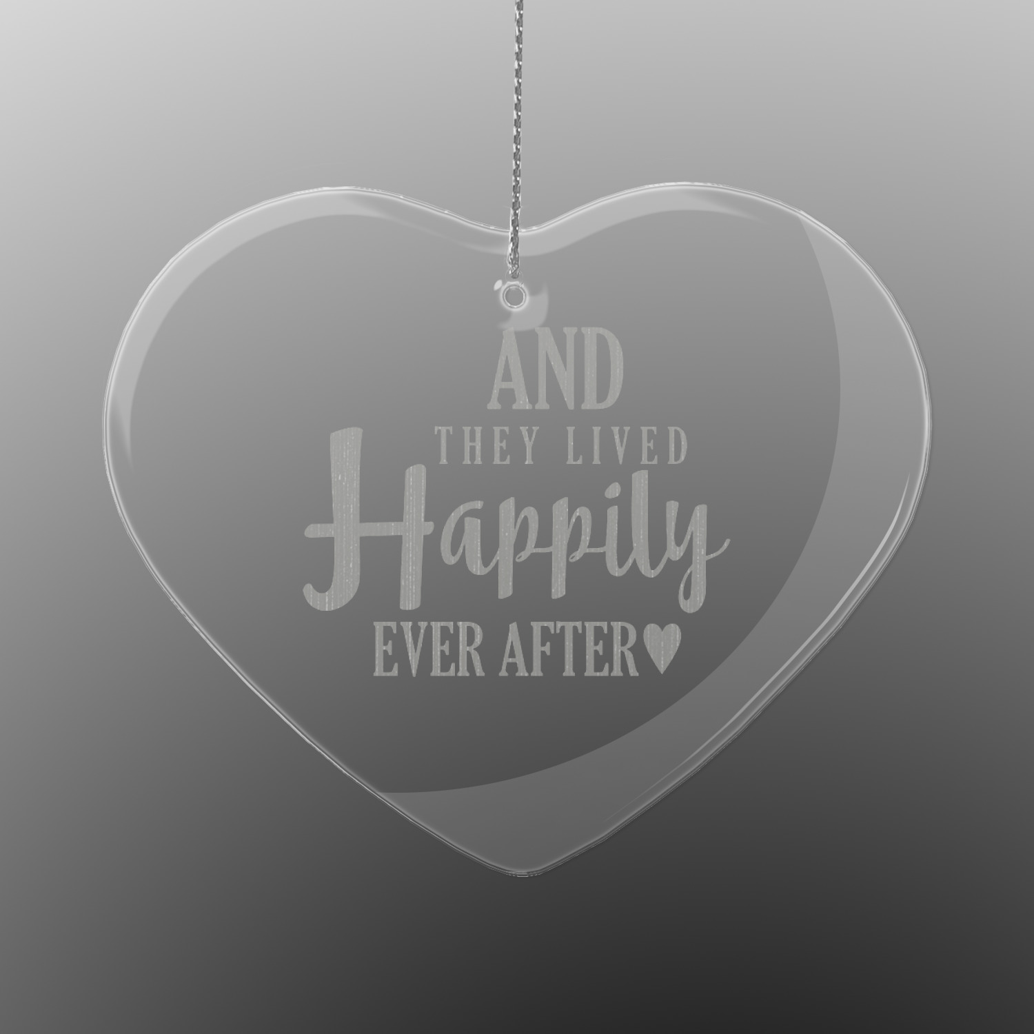 Custom Wedding Quotes and Sayings Engraved Glass Ornament | YouCustomizeIt