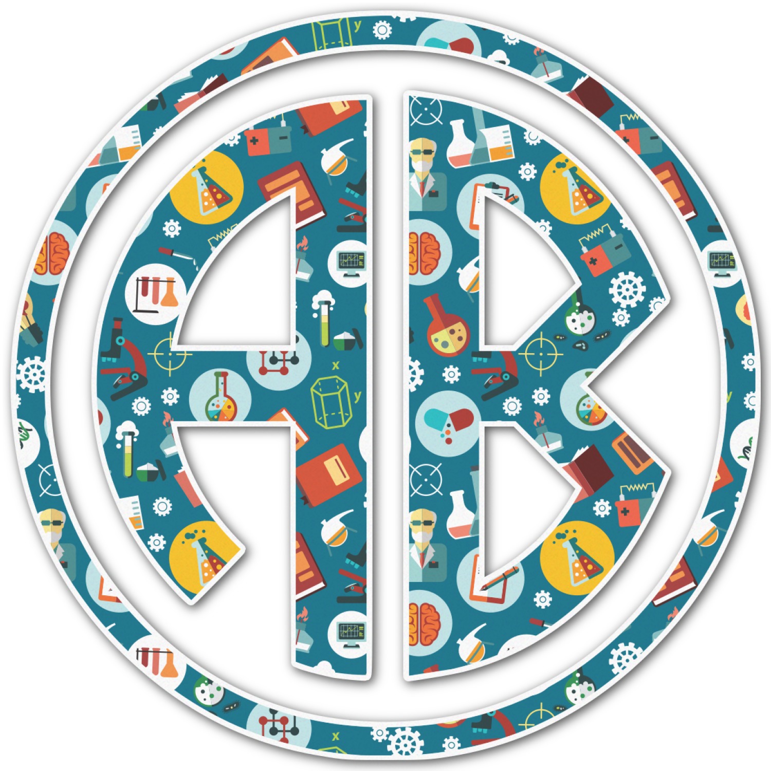 Custom Rocket Science Monogram Decal - Medium (Personalized ...