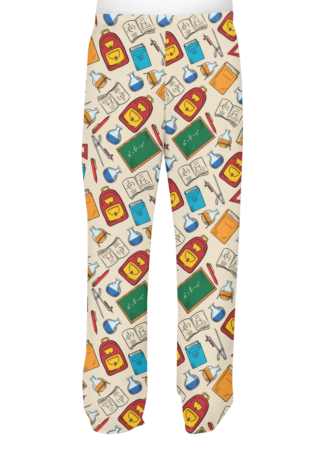Math Lesson Mens Pajama Pants - L (Personalized) - YouCustomizeIt
