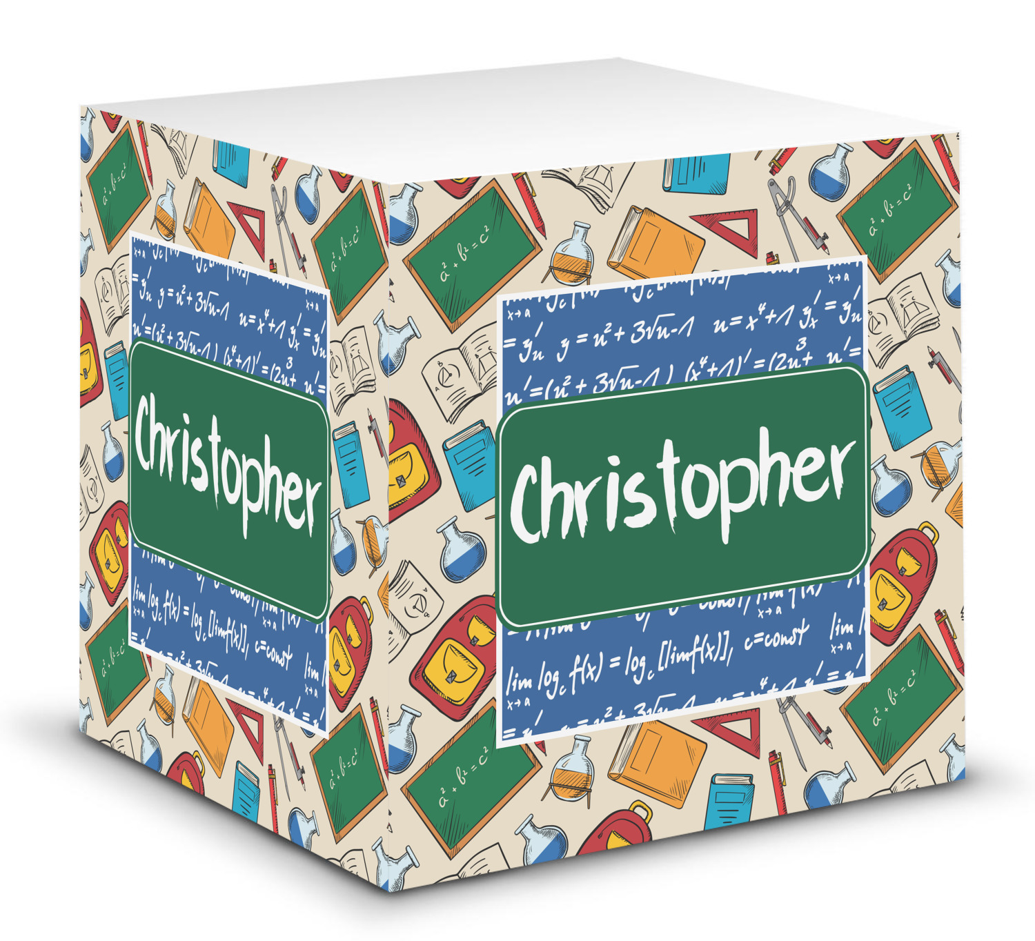 Math Lesson Sticky Note Cube (Personalized) - YouCustomizeIt
