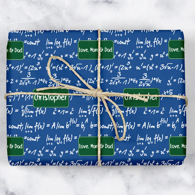 Math Lesson Wrapping Paper (Personalized) - YouCustomizeIt