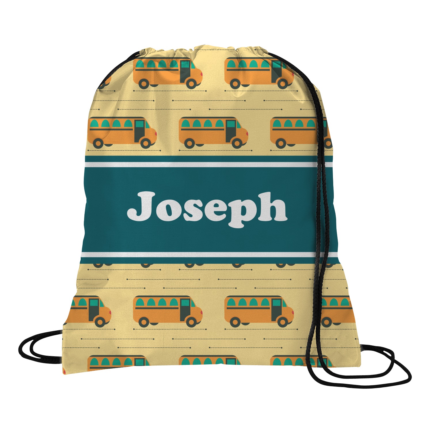 School Bus Drawstring Backpack - Large (Personalized) - YouCustomizeIt