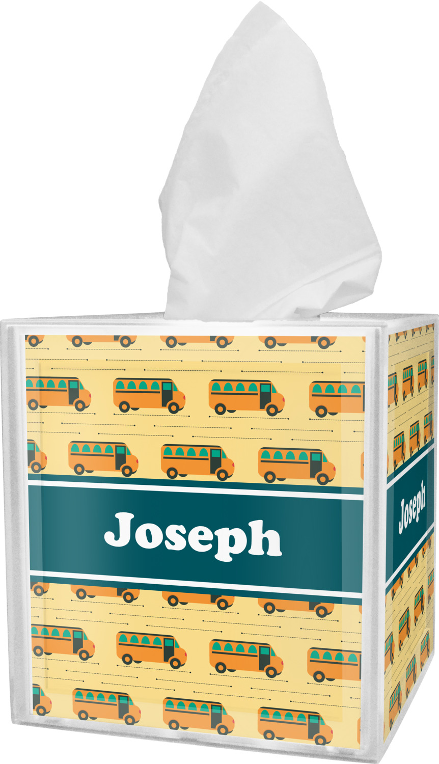 School Bus Tissue Box Cover (Personalized) - YouCustomizeIt