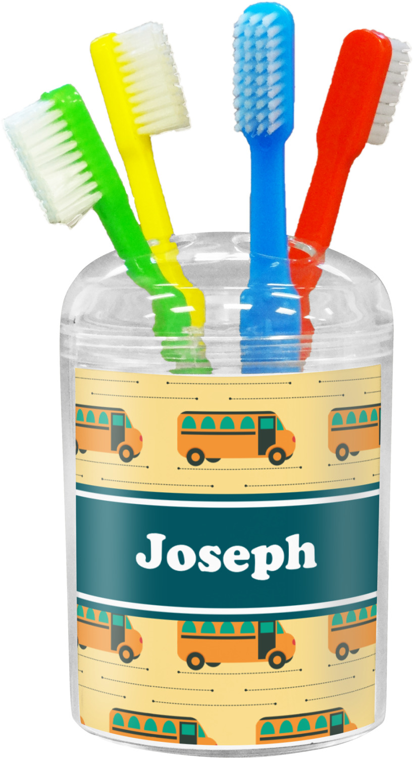 School Bus Toothbrush Holder (Personalized) - YouCustomizeIt