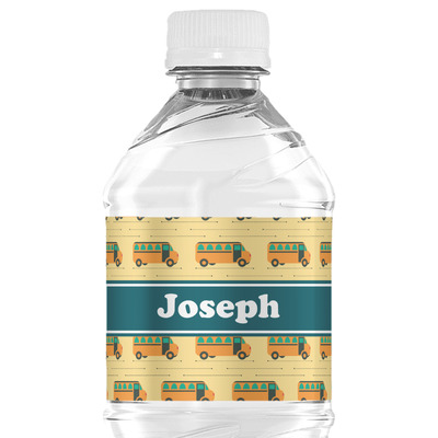 Custom School Bus Water Bottle Labels - Custom Sized (Personalized ...