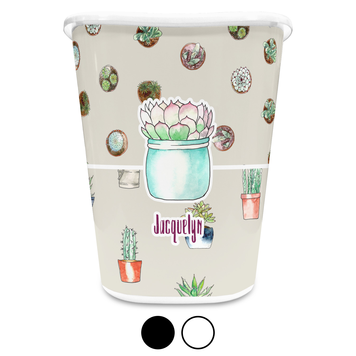 Cactus Waste Basket (Personalized) - YouCustomizeIt