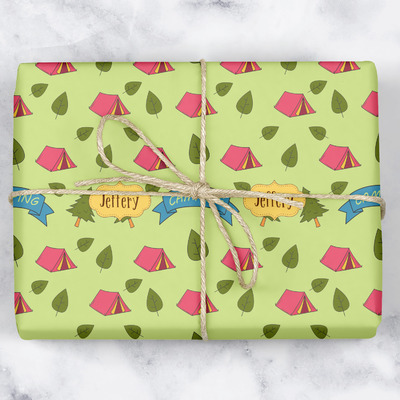 Custom Summer Camping Wrapping Paper (Personalized) | YouCustomizeIt