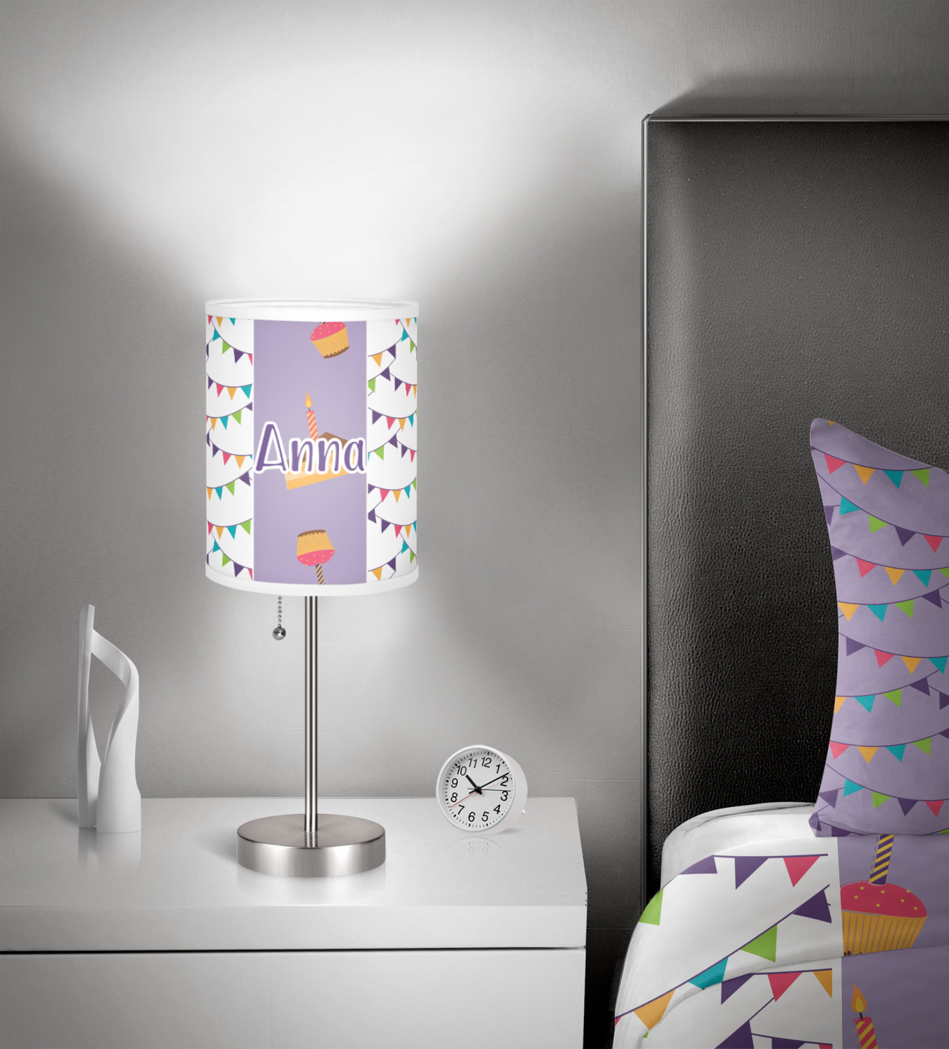 Happy Birthday 7" Drum Lamp with Shade (Personalized) - YouCustomizeIt