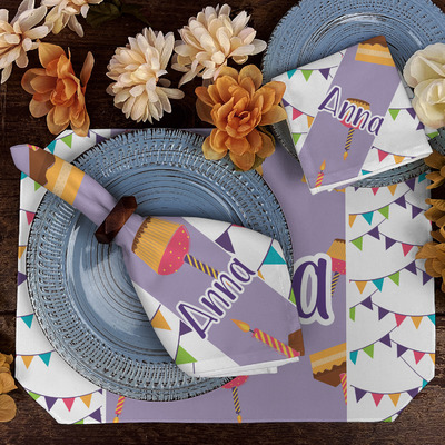 Happy Birthday Dining Table Mat - Octagon w/ Name or Text - YouCustomizeIt