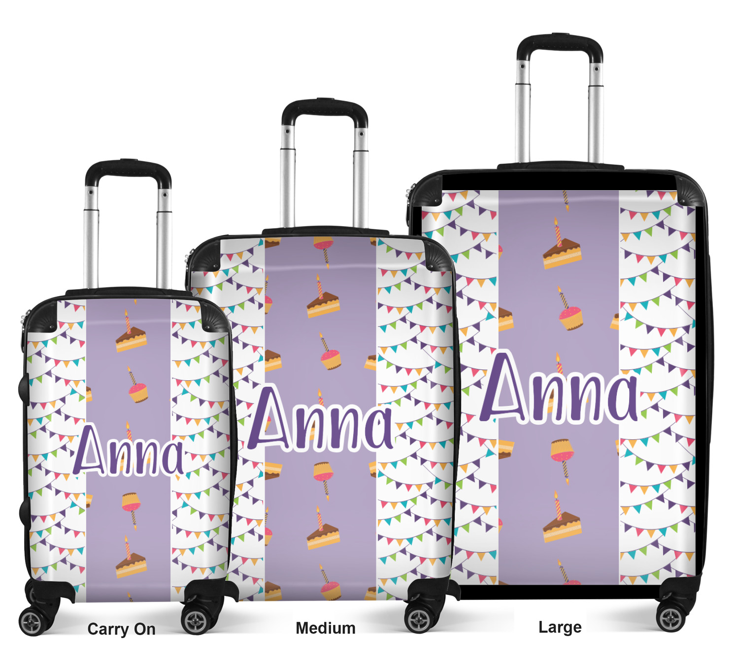 Happy Birthday Suitcase - 20" Carry On (Personalized) - YouCustomizeIt