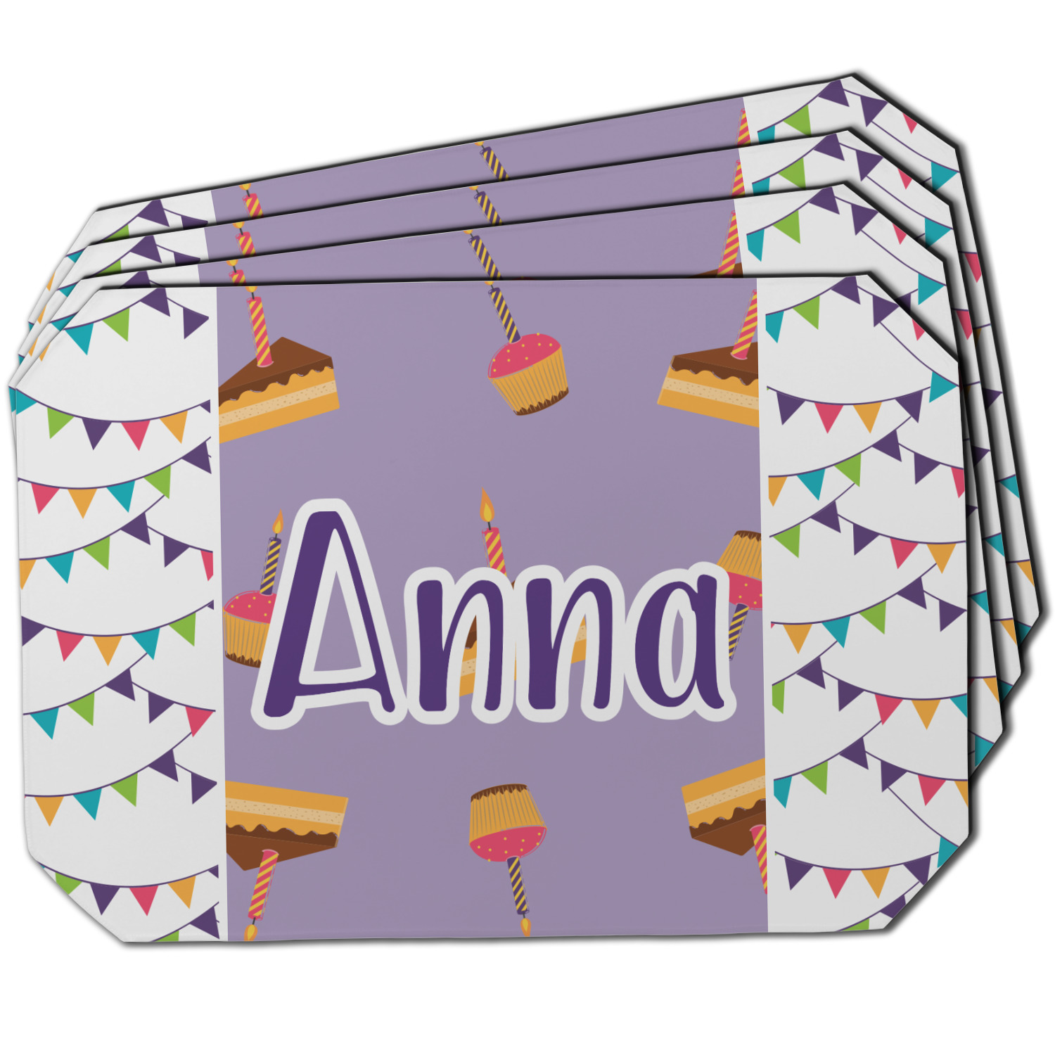 Happy Birthday Dining Table Mat - Octagon w/ Name or Text - YouCustomizeIt