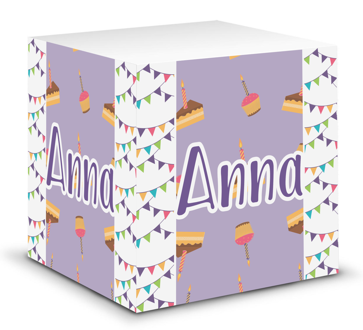 Happy Birthday Sticky Note Cube (Personalized) - YouCustomizeIt