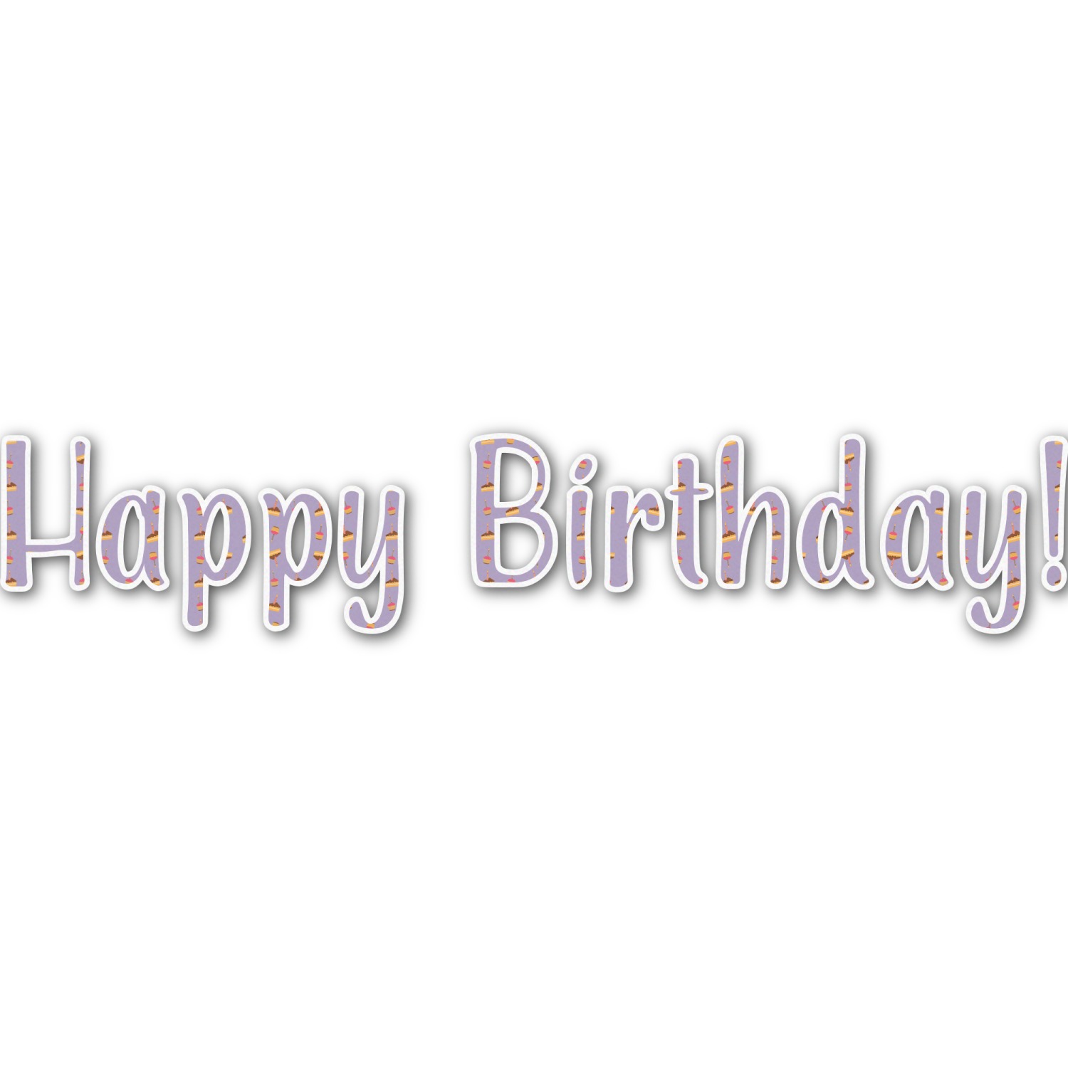 Happy Birthday Name/Text Decal - Small (Personalized) - YouCustomizeIt