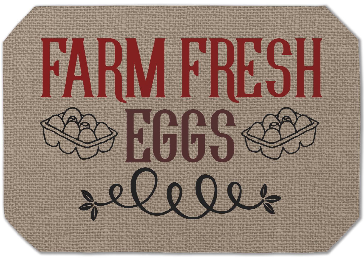 Custom Farm Quotes Dining Table Mat - Octagon | YouCustomizeIt