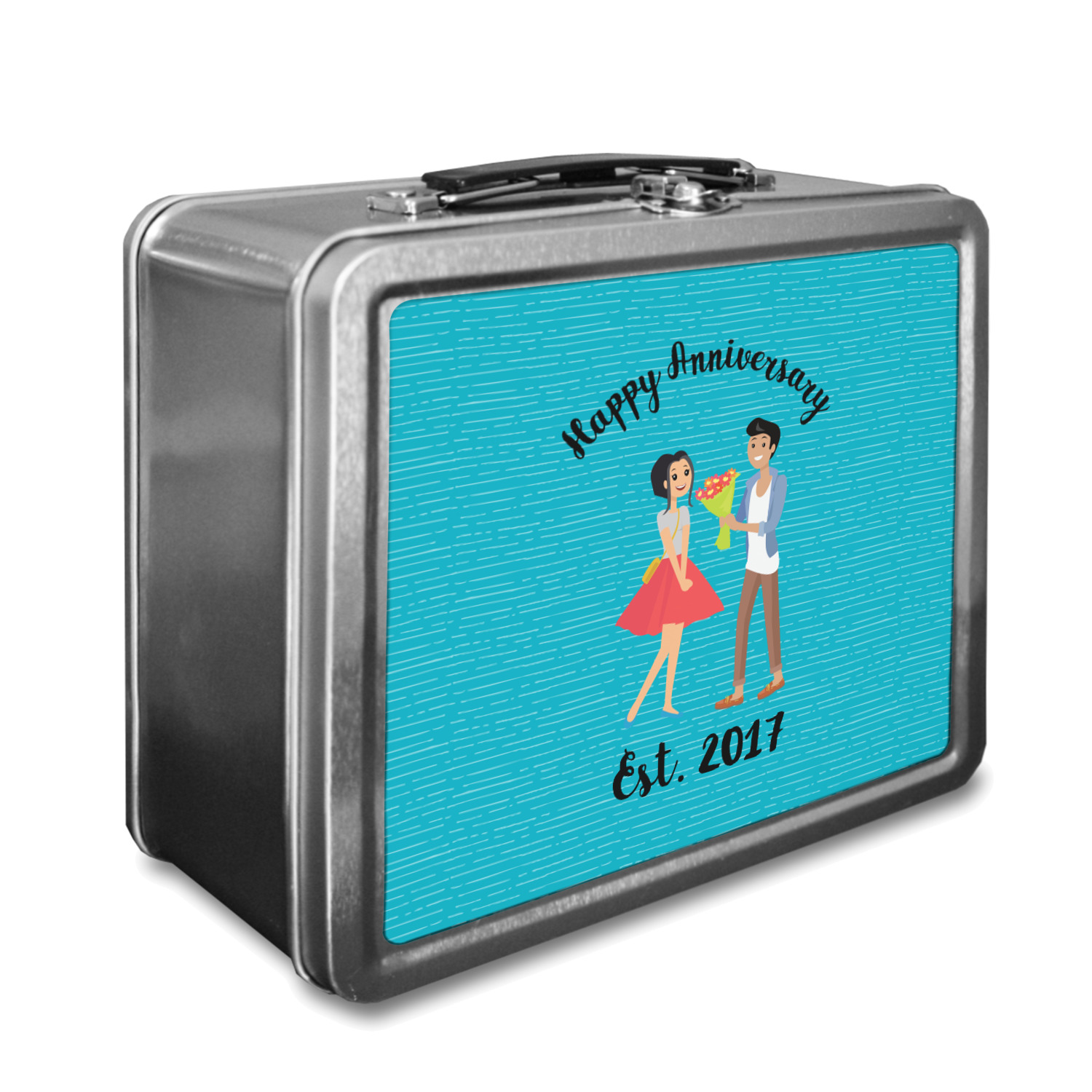 Custom Happy Anniversary Lunch Box (Personalized) | YouCustomizeIt