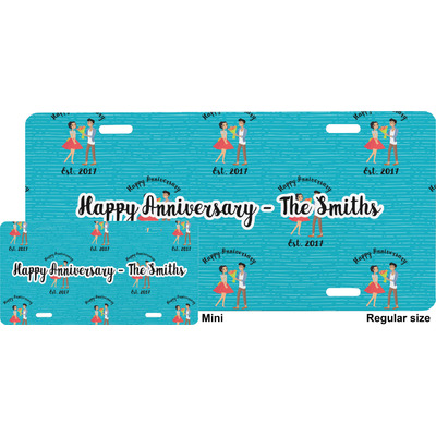 Custom Happy Anniversary Front License Plate (Personalized ...