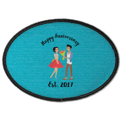 Custom Happy Anniversary Iron on Patches (Personalized) | YouCustomizeIt