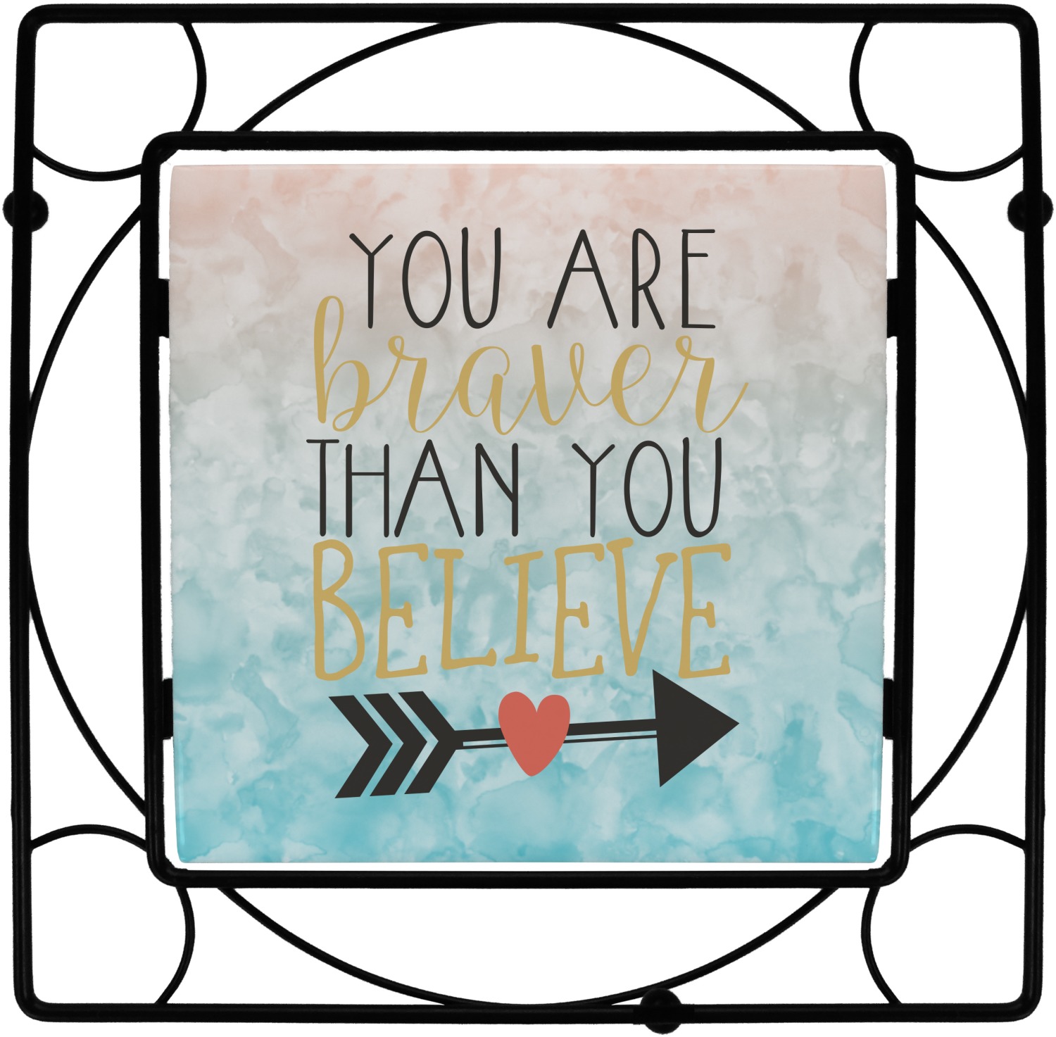 Inspirational Quotes Square Trivet - YouCustomizeIt