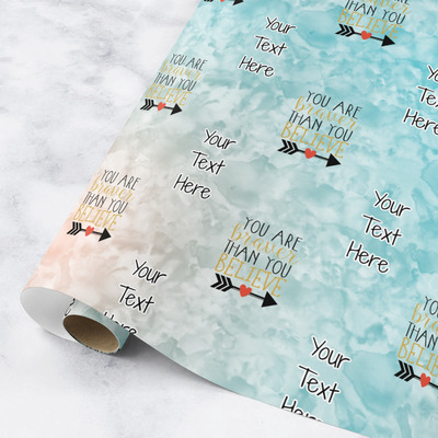Custom Inspirational Quotes Wrapping Paper | YouCustomizeIt