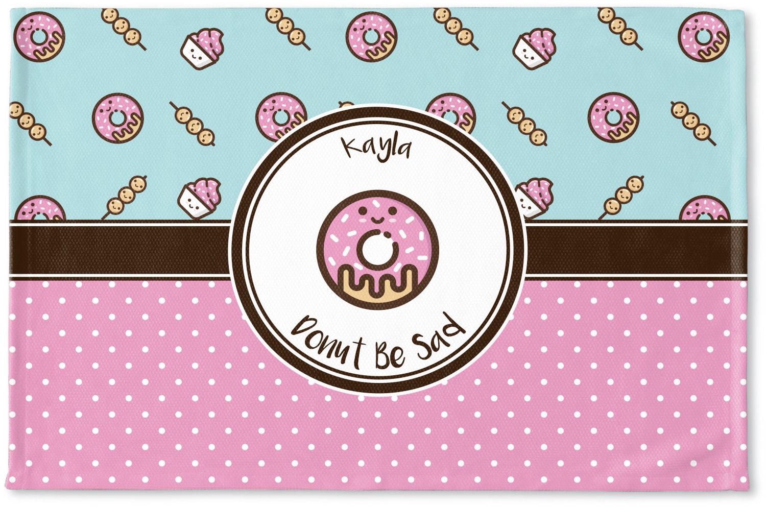 Custom Donuts Woven Mat (Personalized) | YouCustomizeIt