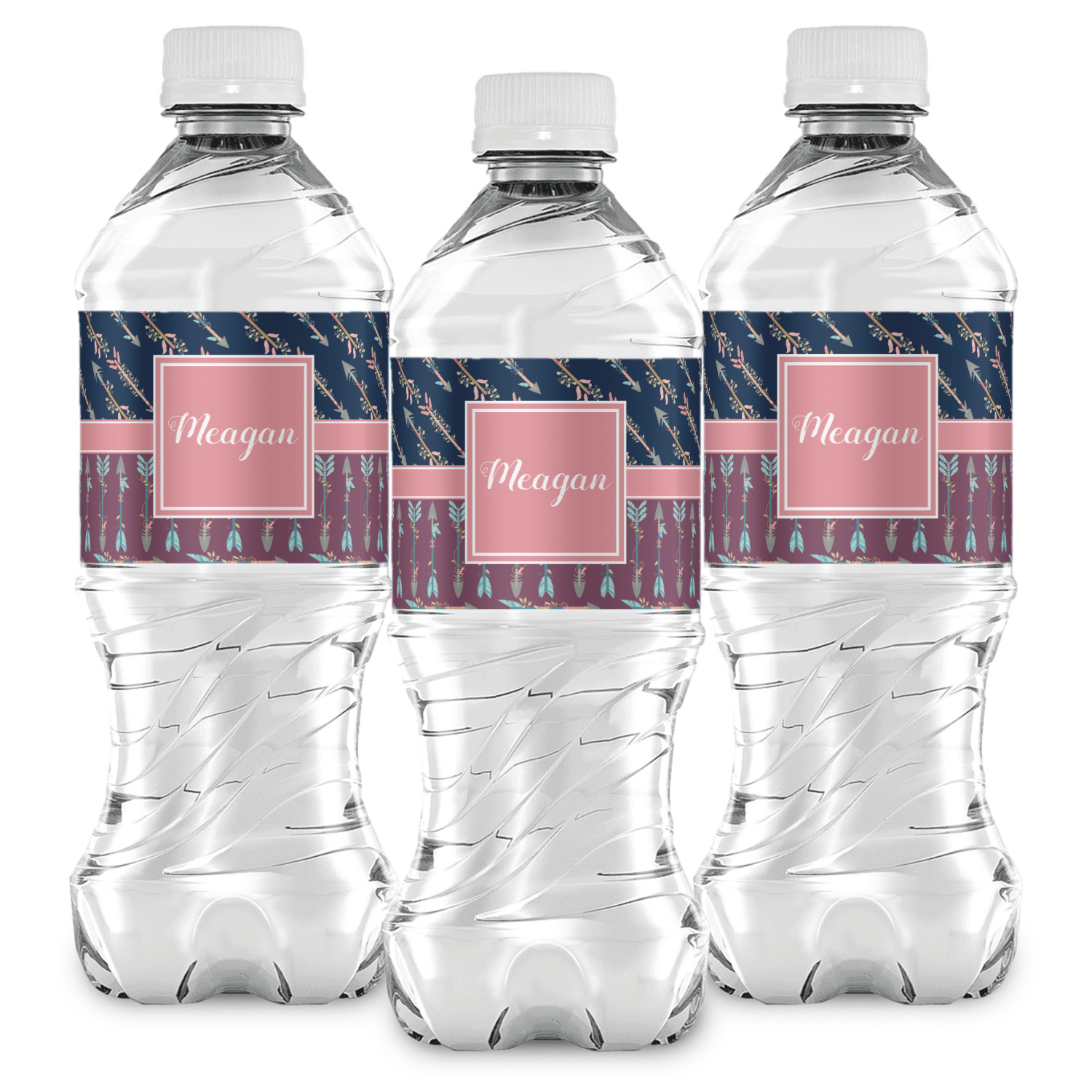 Custom Tribal Arrows Water Bottle Labels - Custom Sized (Personalized ...