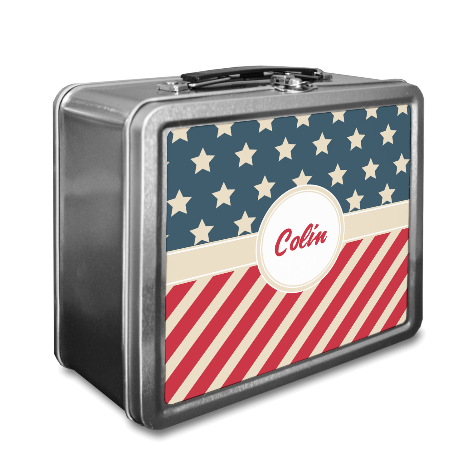 Custom Stars and Stripes Lunch Box (Personalized) | YouCustomizeIt