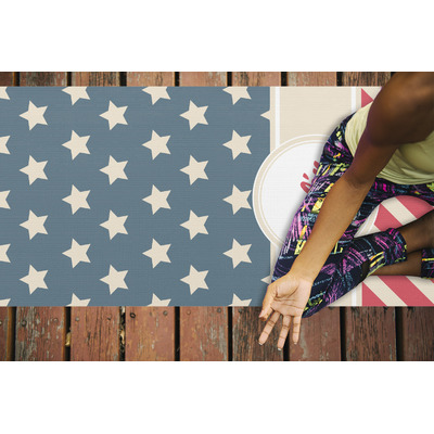 Custom Stars and Stripes Yoga Mat (Personalized) | YouCustomizeIt