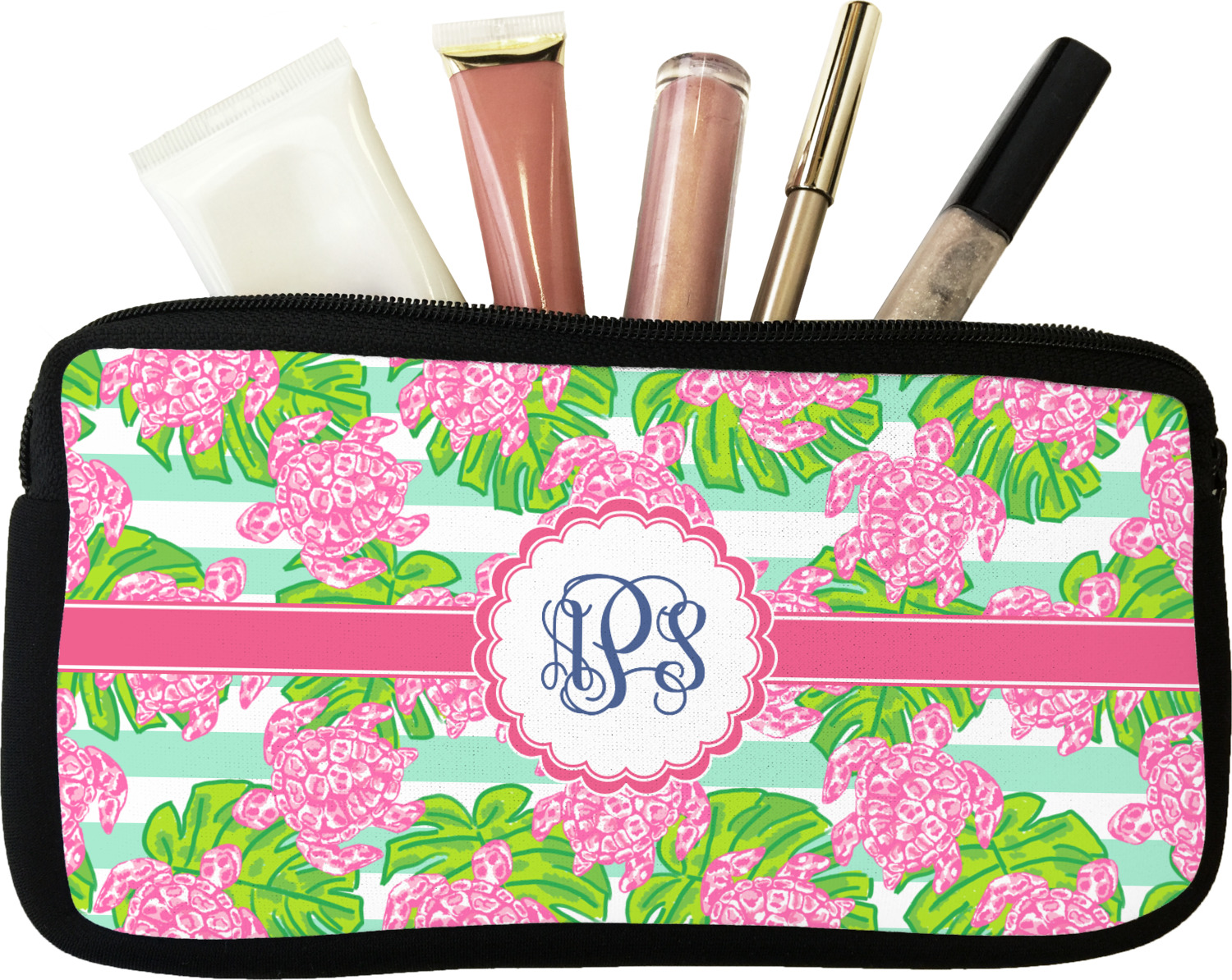Custom Preppy Makeup / Cosmetic Bag (Personalized) | YouCustomizeIt