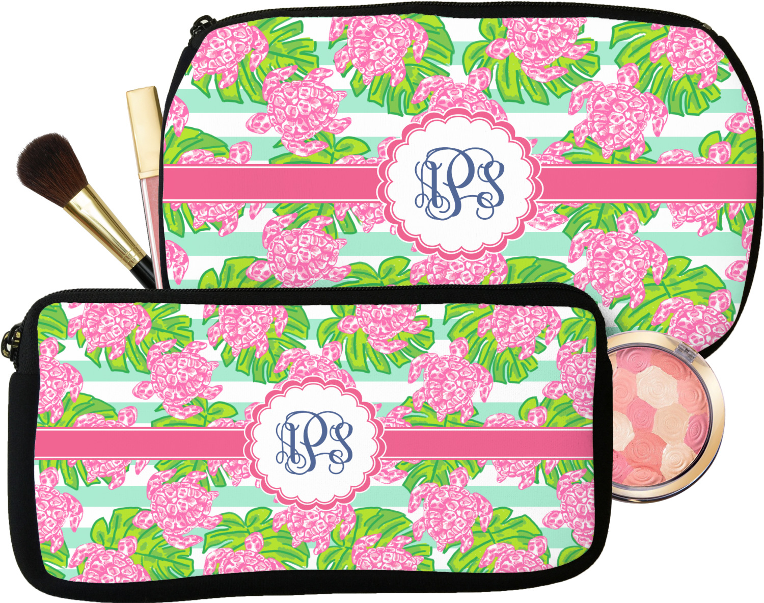 Custom Preppy Makeup / Cosmetic Bag (Personalized) | YouCustomizeIt