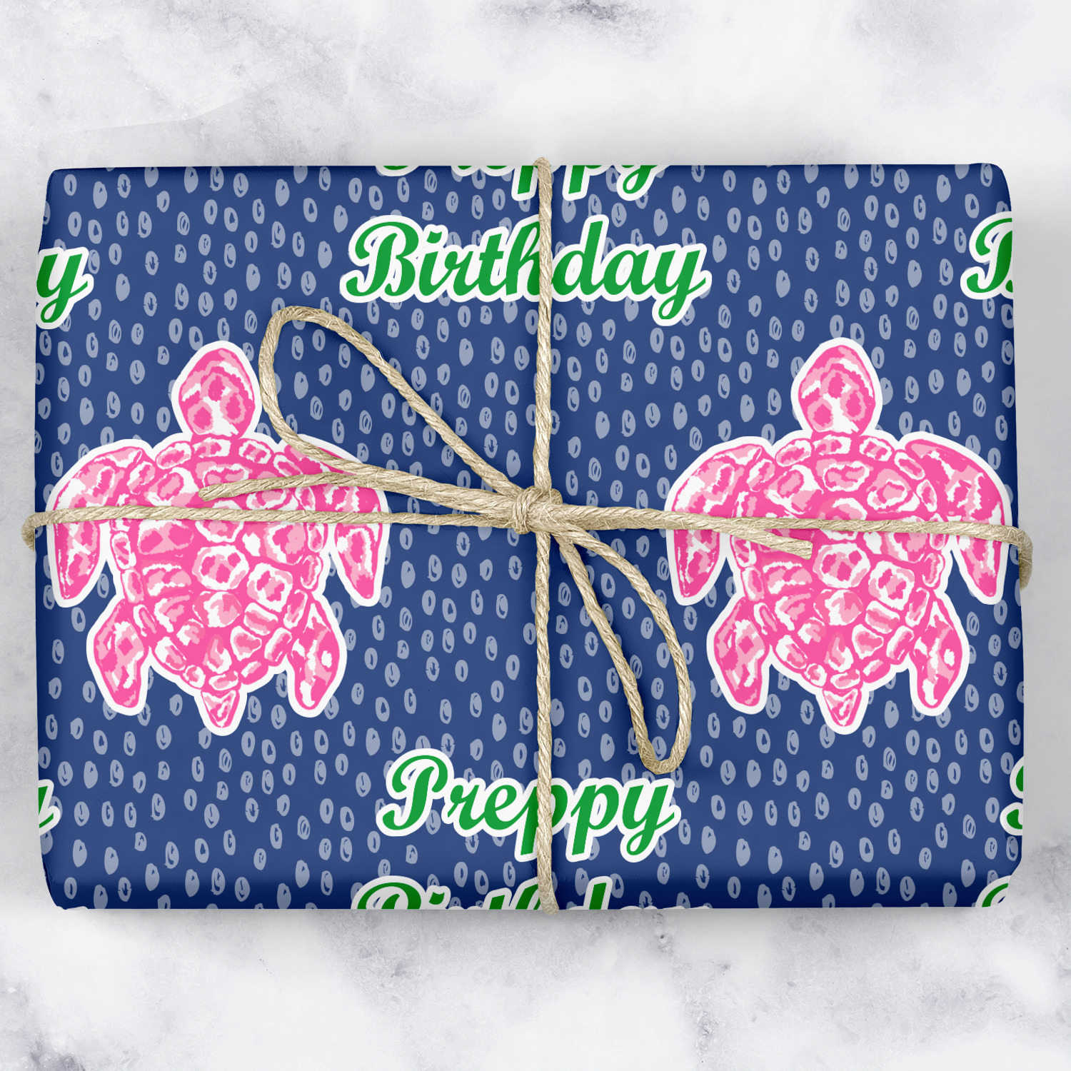 Preppy Wrapping Paper (Personalized) - YouCustomizeIt