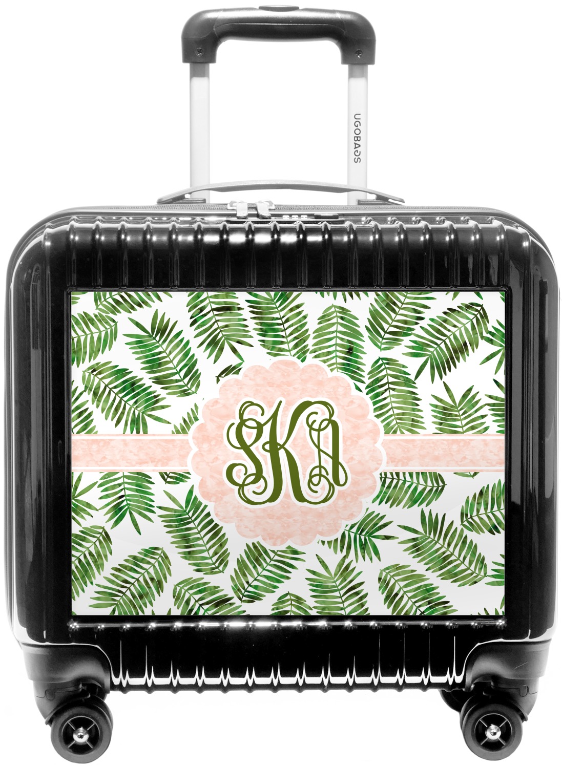 Custom Tropical Leaves Pilot / Flight Suitcase (Personalized ...