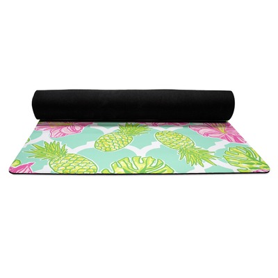Custom Preppy Hibiscus Yoga Mat (Personalized) | YouCustomizeIt