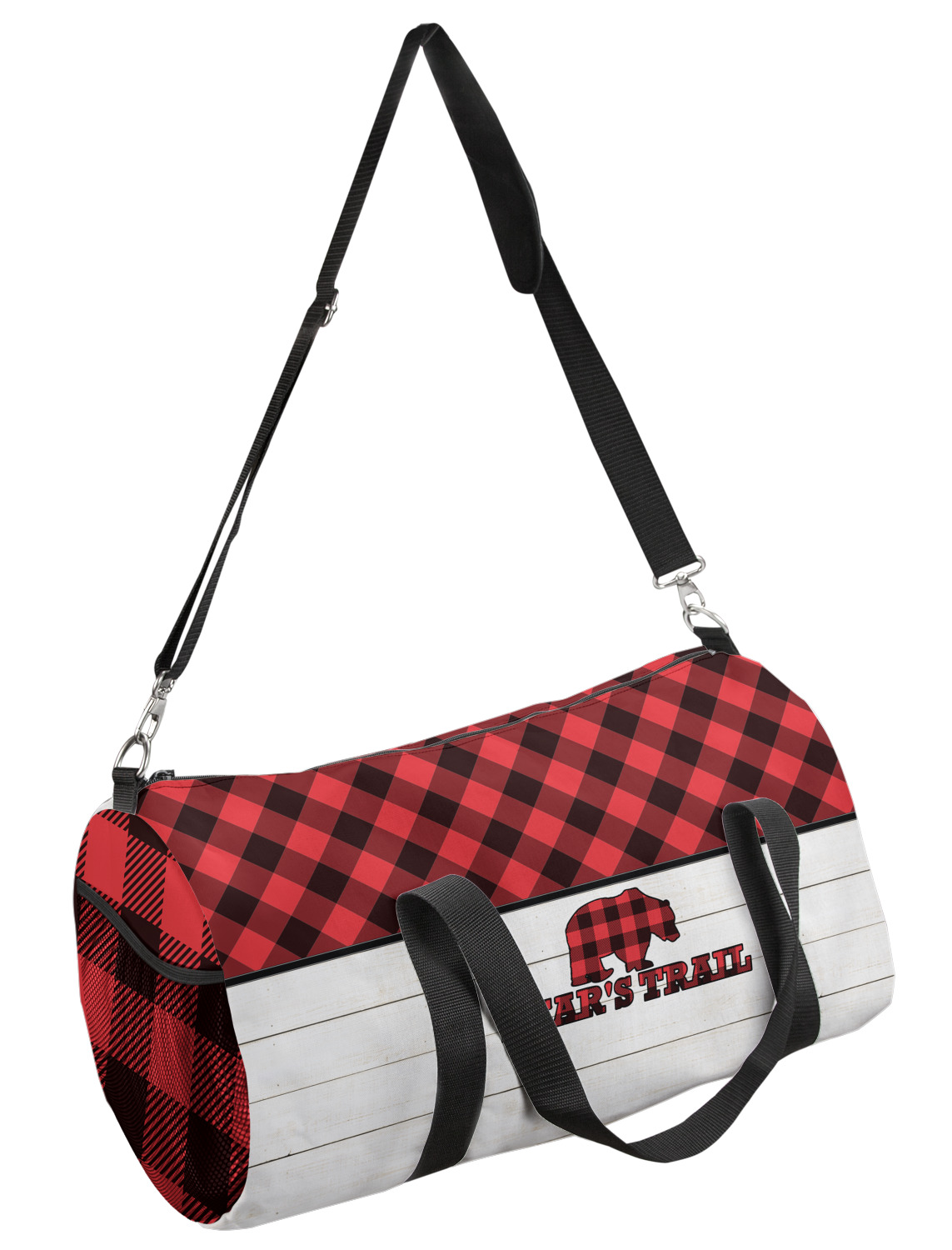 Lumberjack Plaid Duffel Bag - Small (Personalized) - YouCustomizeIt