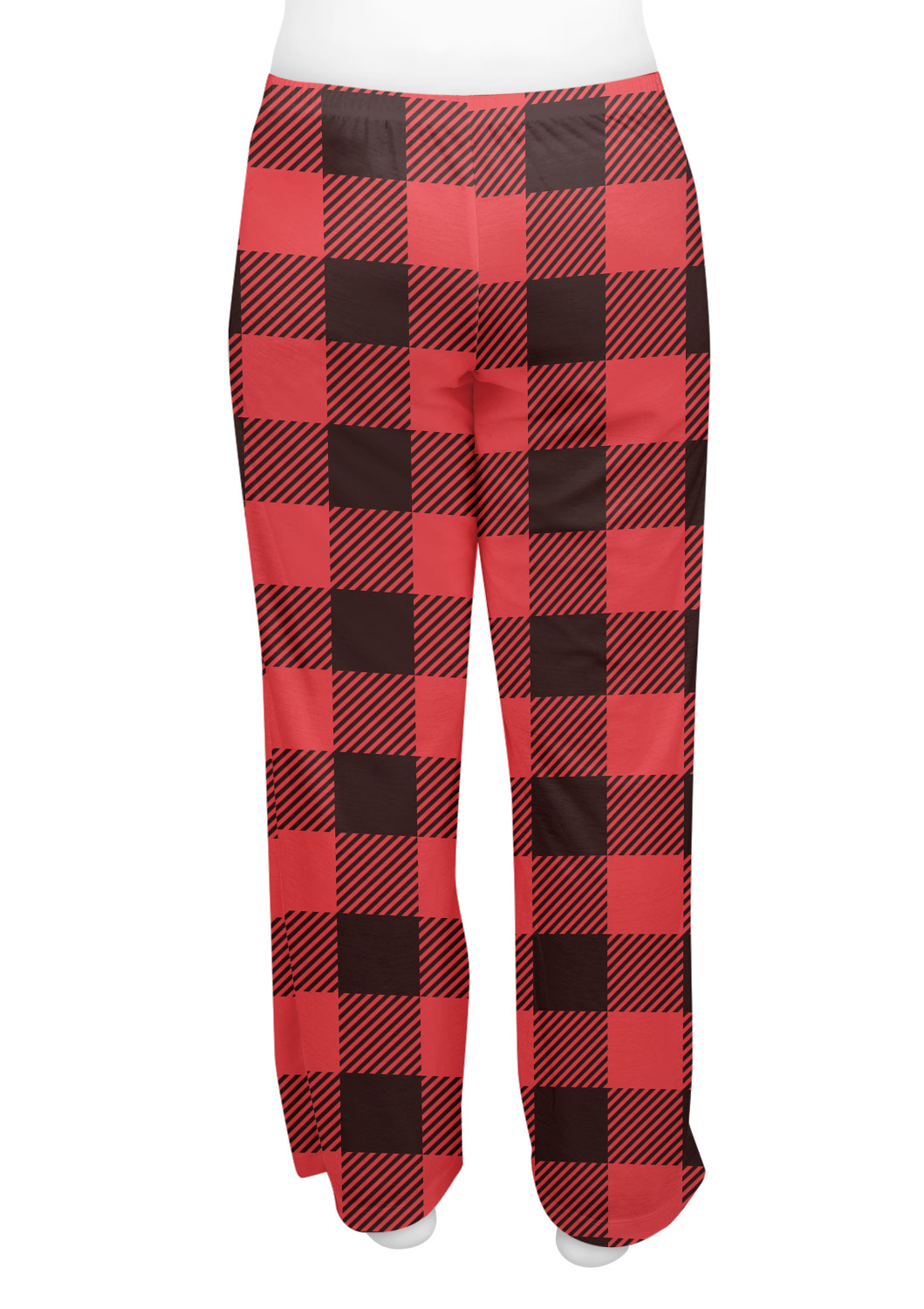 Lumberjack Plaid Womens Pajama Pants - XL (Personalized) - YouCustomizeIt